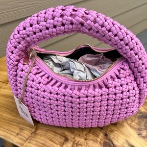 Sincerly Jules | Bags | Sincerely Jules Leather Weaved Hand Purse ...